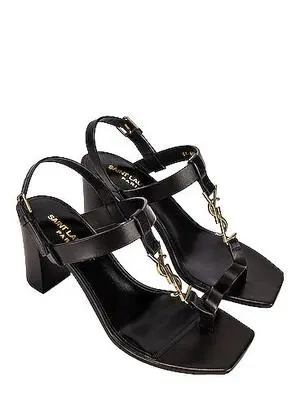 Saint Laurent Cassandra Sandals - Nero