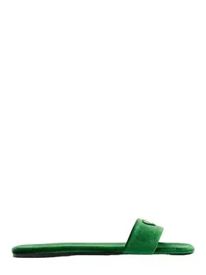 PRADA Velvet Slide Sandals