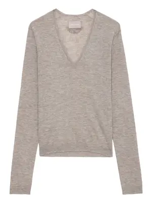 Zadig&Voltaire Rivy Cashmere Jumper - Neutrals