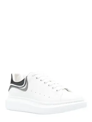 Alexander McQueen Oversized Leather Sneakers - White