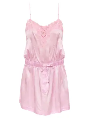Balenciaga Monogram-jacquard Slip Dress - Pink