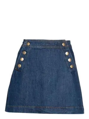 FRAME FRAME Sailor Denim Mini Skirt