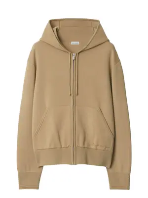 Burberry Wool-blend Zip Hoodie - Neutrals