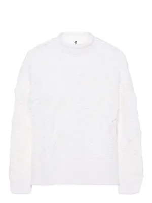 Ermanno Scervino Lace-detail Jumper - White