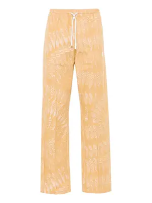 COUNTY OF MILAN Marcelo Burlon Aop Feather Trousers - Neutrals