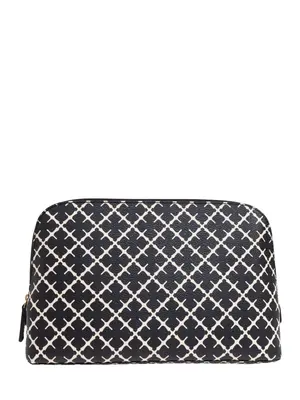 BY MALENE BIRGER Floral Motif Makeup Bag Black