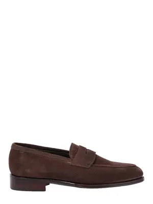 George Cleverley Bradley Ii Penny Loafers - Brown