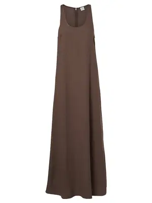 TOTEME Sablé Midi Dress - Brown