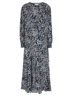 Isabel Marant Étoile Hanane Ruffled Printed Maxi Dress - Blue