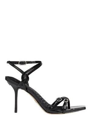 Sam Edelman Trevin Embellished Glossed Sandals - Black