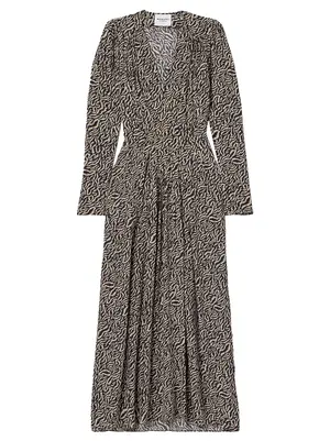 MARANT ETOILE Vonick Printed Maxi Dress - Neutrals