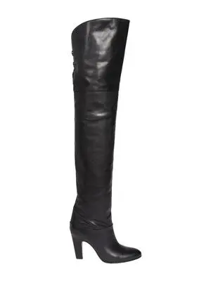 Chloé Eve 70mm Leather Over-the-knee Boots Black