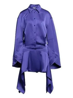 Attico Mini Shirt Dress - Purple