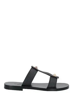 Valentino Garavani Leather Sandals - Black