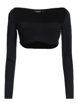 Dsquared2 Knitted Crop Top - Black