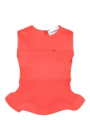 MELITTA BAUMEISTER Peplum Hem Top - Red