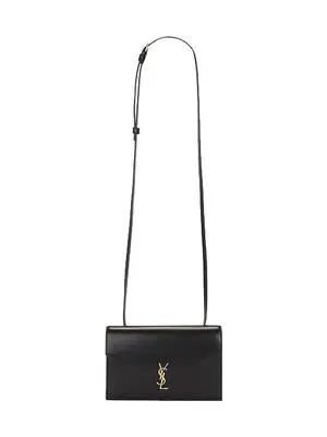 Saint Laurent Mini Envelope Crossbody Bag - Black