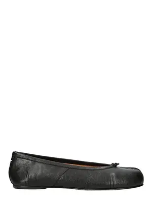 MAISON MARGIELA Tabi Split-toe Leather Ballet Flats - Black