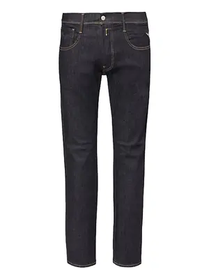 REPLAY Anbass Hyperflex Slim-fit Jeans - Dark Blue