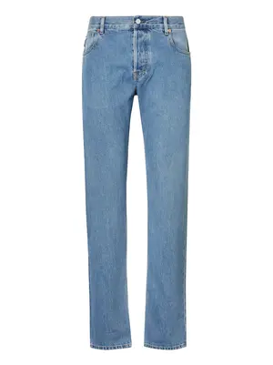 Gucci Mid-rise Straight Jeans - Blue