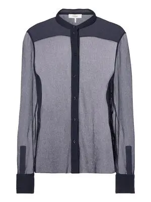 Chloé Silk Chiffon Shirt - Blue