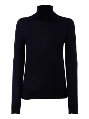 Loro Piana Loro Piana Neo Piuma Cashmere Turtleneck Top Blue