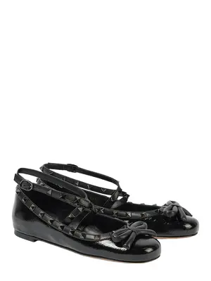 Valentino Garavani Rockstud Ballet Flats - Black