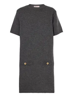 Valentino Garavani Virgin Wool Sweater Dress - Grey