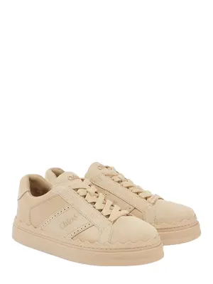 Chloé Lauren Leather Sneakers - Pink