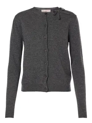 Valentino Garavani Virgin Wool Cardigan - Grey