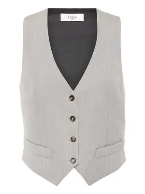 Chloé Wool Vest - Grey