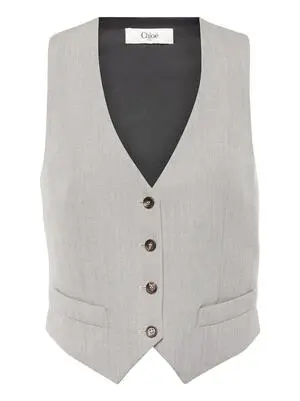 Chloé Wool Vest - Grey