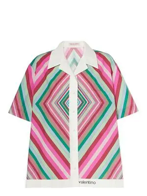 Valentino Garavani Printed Cotton Poplin Shirt - Multicoloured