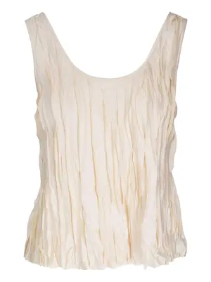 Vince Crushed Tank Top - Neutrals