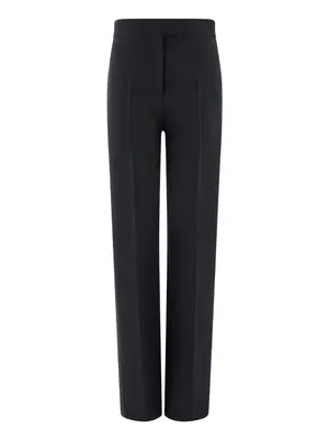 FERRAGAMO Press-crease High-rise Trousers - Black
