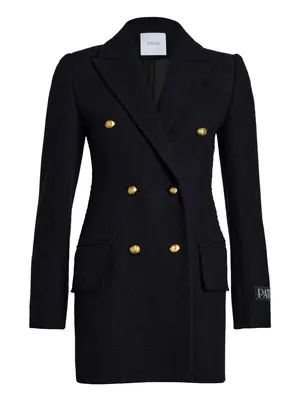 Patou Double-breasted Blazer - Black