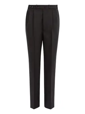 MAISON MARGIELA Straight-leg Wool Trousers - Black