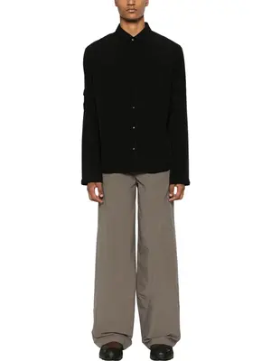 HELIOT EMIL Straight-leg Padded Trousers - Brown