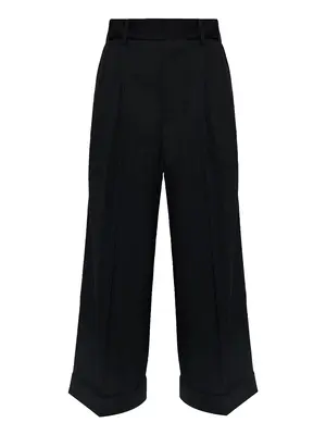 Yohji Yamamoto Pleated Trousers - Black