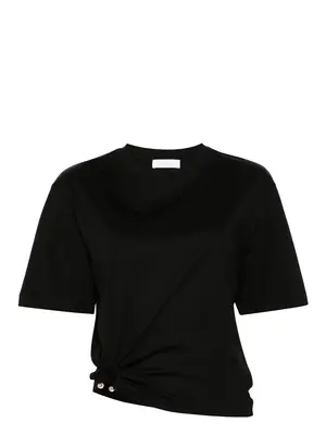 Rabanne Signature Piercing Jersey T-shirt - Black
