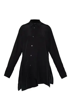 Yohji Yamamoto Asymmetric Blouse - Black