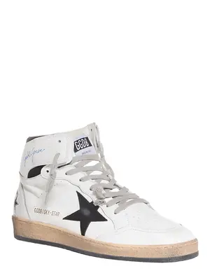 Golden Goose Sky-star High-top Sneakers - White/black