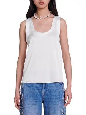 Maje Lourma Sleeveless Top - White