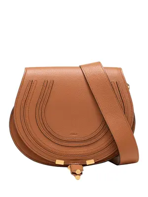 Chloé Marcie Medium Crossbody Bag - Tan