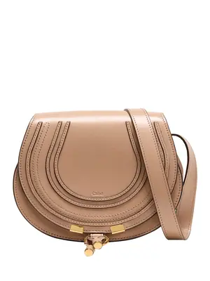 Chloé Chloe Marcie Small Crossbody Bag Deep Beige
