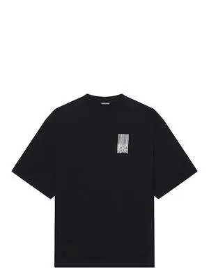 Balenciaga Wide Fit Barcode T-shirt - Black