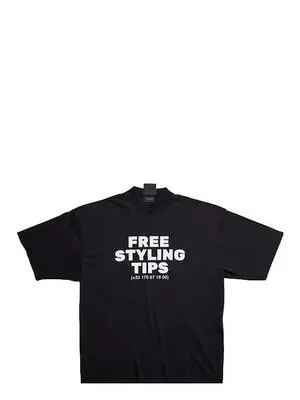 Balenciaga Styling Hotline Large Fit T-shirt - Black Faded