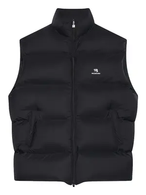 Balenciaga Sporty B Cosy Gilet - Black/white