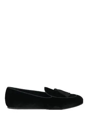 CHARLES PHILIP Textile Loafers - Black