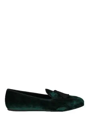 CHARLES PHILIP Textile Loafers - Green